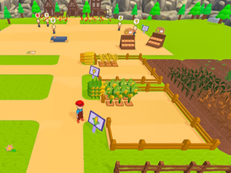 Simulator tanah ladang gembira saya 🕹️ Main secara dalam talian di SGameS
