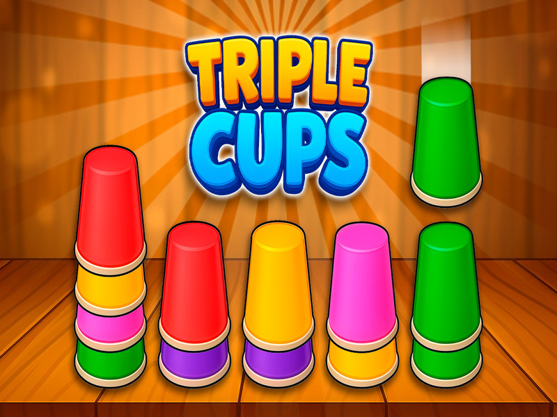 Triple Cups 🕹️ Main secara dalam talian di SGameS